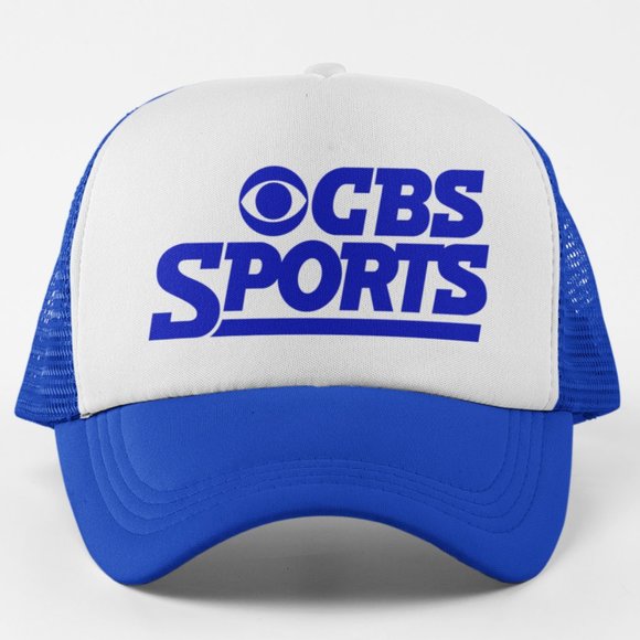 Accessories | New Cbs Sports 198s Retro Logo Foam Trucker Mesh Snapback Hat 2tone Royal Blue ...